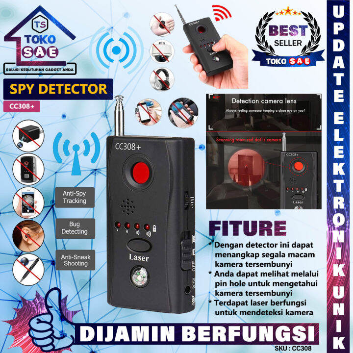 Detector CC308+ Alat Untuk Mendeteksi Spy Camera CCTV sinyal GPS Spy Camera Tersembunyi Sinyal ...