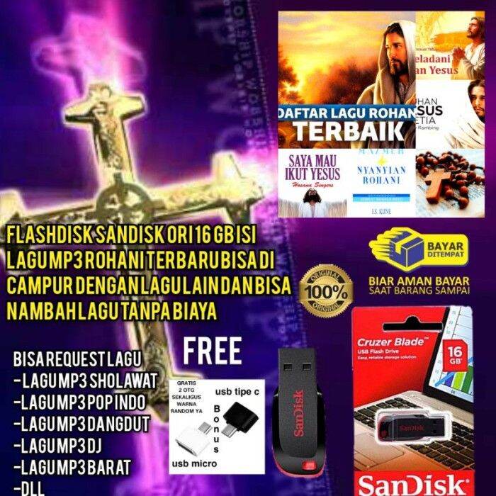 isi lagu flasdis flashdis Flashdisk 16gb Isi Lagu Rohani Terbaru Free Otg Tipe C Dan Micro Bisa ...