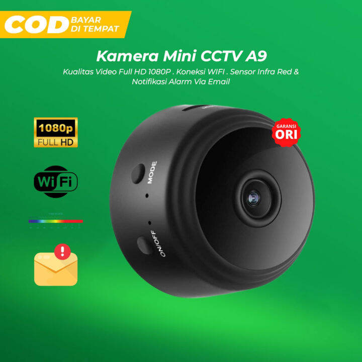 CCTV Wireless A9 Mini Camera Wifi Hd 1080P Micro Kamera V380 Kecil ...