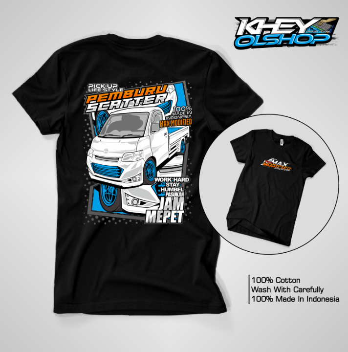 KAOS BAJU TSHIRT MOBIL PICKUP GRANMAX MODIFIED KAOS PICK UP GRAN MAX ...