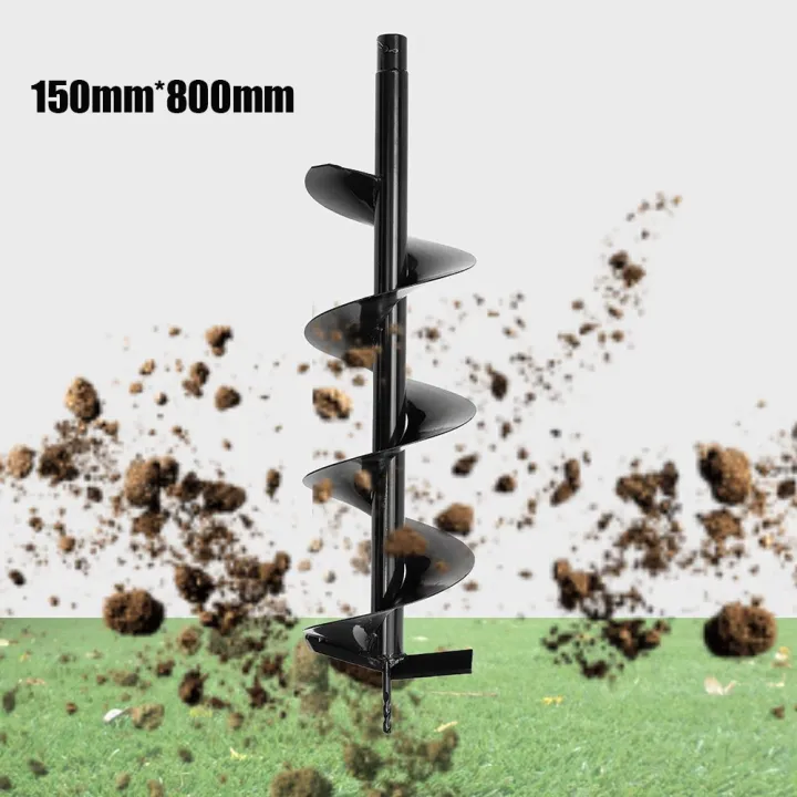 Earth Auger Metal Drill Bit 150mm Diameter 800mm Length Petrol Fence ...