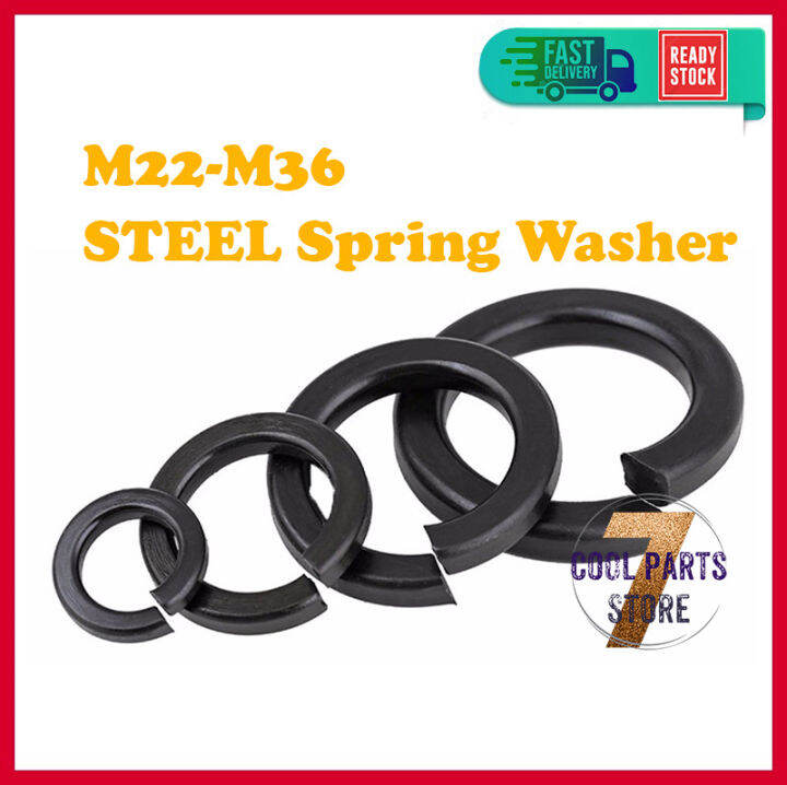 Spring Washer M22-M36 - (Steel Spring Washer / Split Washer) | Lazada