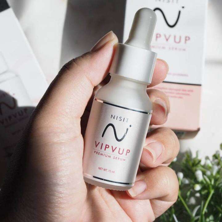 1 ขวด เซรั่มบำรุงผิว NISIT VIPVUP SERUM นิสิต เซรั่ม ปริมาณ 15 มล. นิสิตเซรั่มของแท้ นิสิต วิบ ...