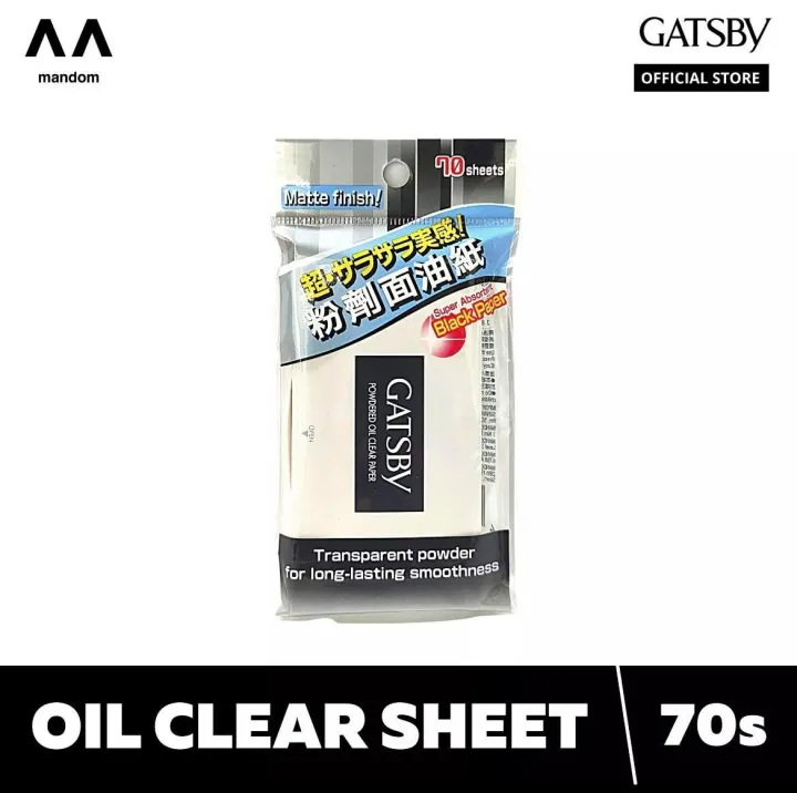 GATSBY OIL CLEAR SHEET (FILM) 70sheets | Lazada PH