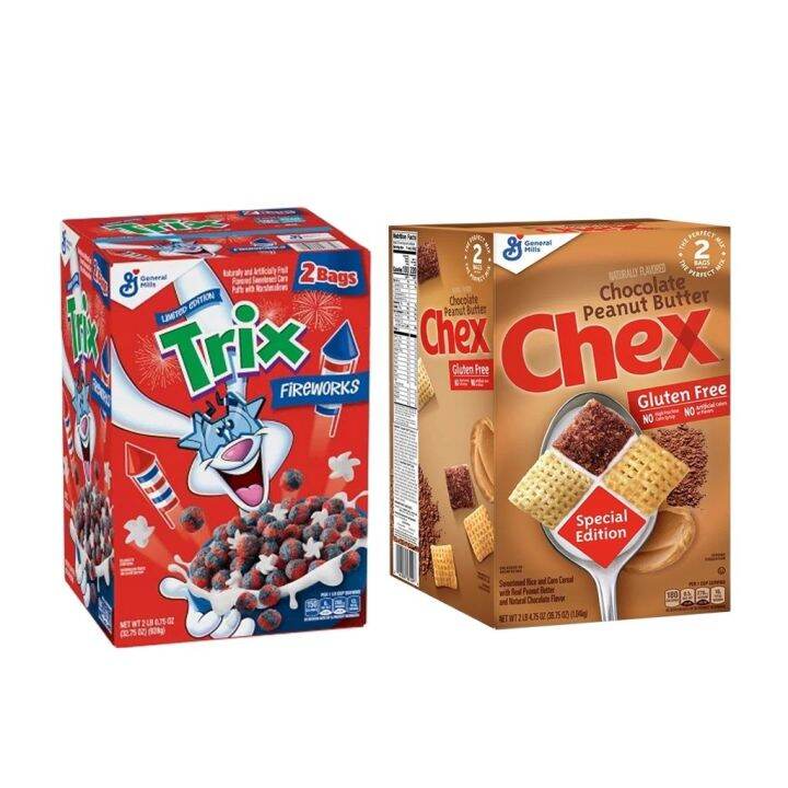 Trix Fireworks, Chex Choco Peanut Butter Cereals (2 Bags) | Lazada PH