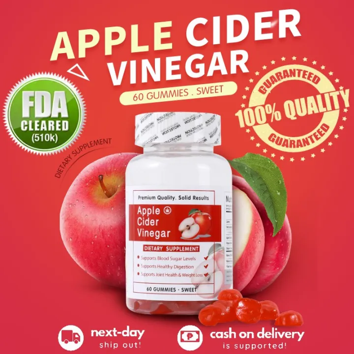 Healthy Gummies Bottled With Vitamin Supplement Collagen Apple Cider ...