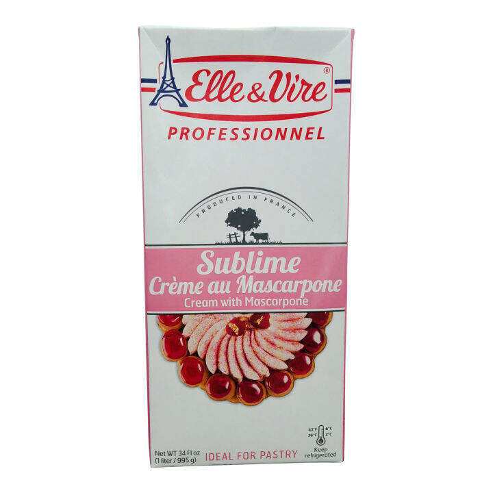 Elle & Vire Sublime Mascarpone Cream 1L | Lazada