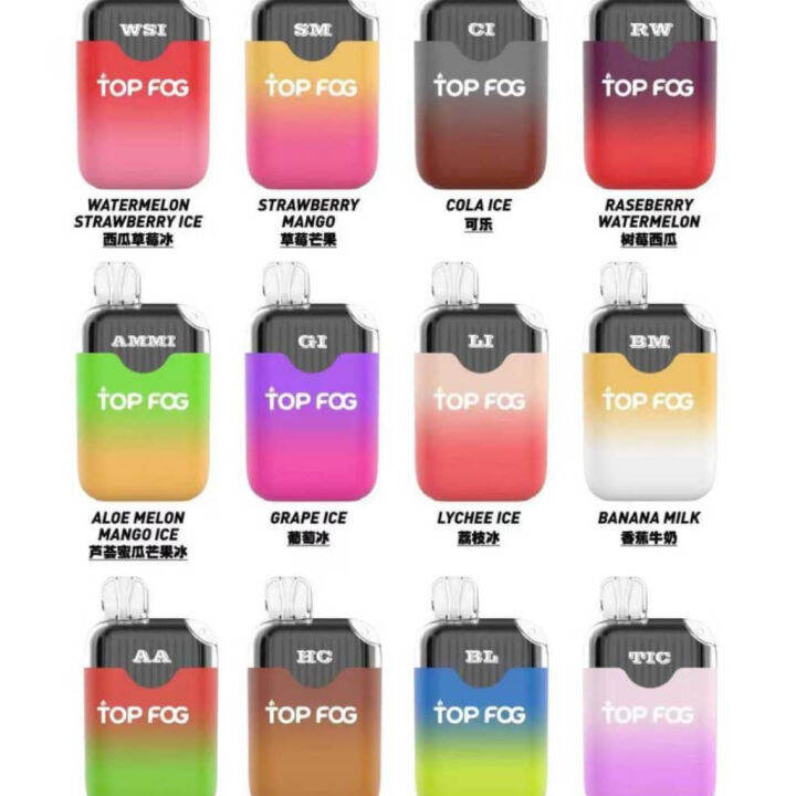 Top fog Disposable Pod 12000 Puffs taste upgrade with charger Type-C ...