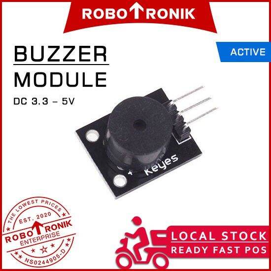 Buzzer Module 3.3V - 5V, Active Buzzer Tone | Lazada