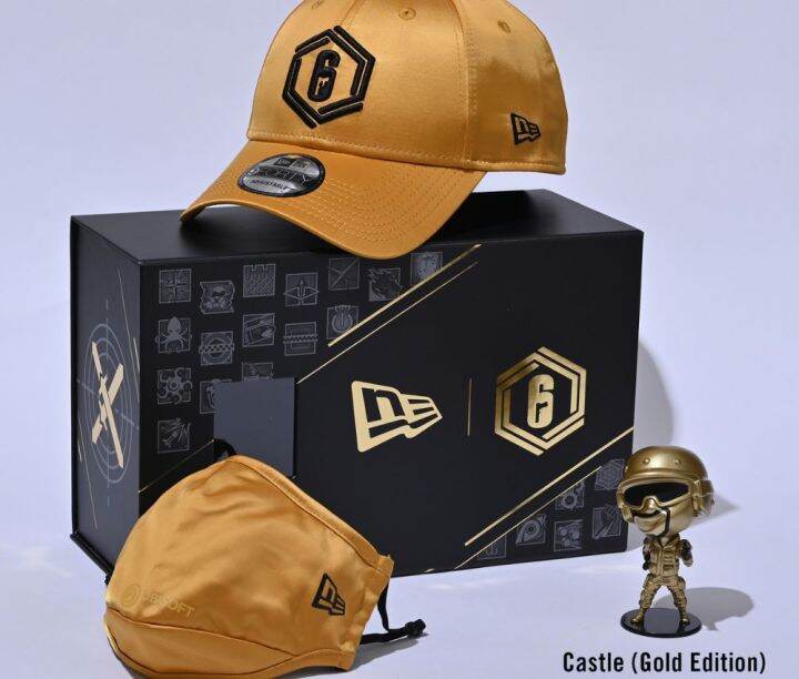 Castle Ubisoft Rainbow Six Seige Chibi Mask 9FORTY Adjustable Cap Gold ...