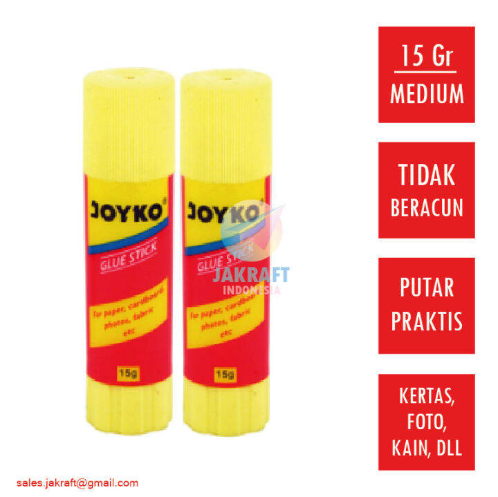 Lem Stick Joyko 15 gr / Glue Stick / Lem Batang Joyko GS-15 | RH ...