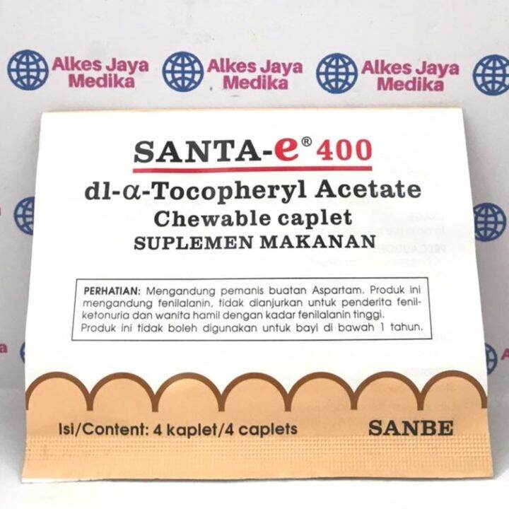 Santa-e 400 IU Isi 4kaplet - Vitamin E | Lazada Indonesia