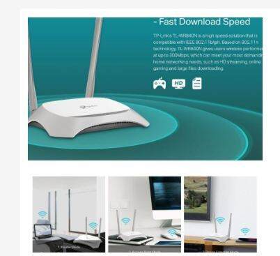 TP LINK WR840N Wireless N Router 300Mbps - Router WiFi TP-Link 300 Mbps ...