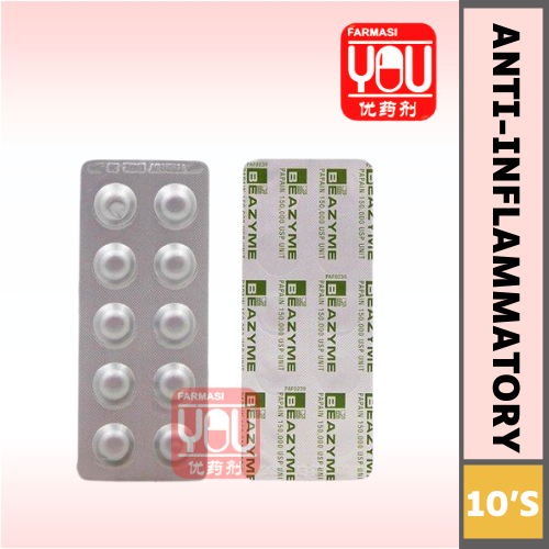 BEAZYME 1 STRIP X 10 TABLETS | Lazada