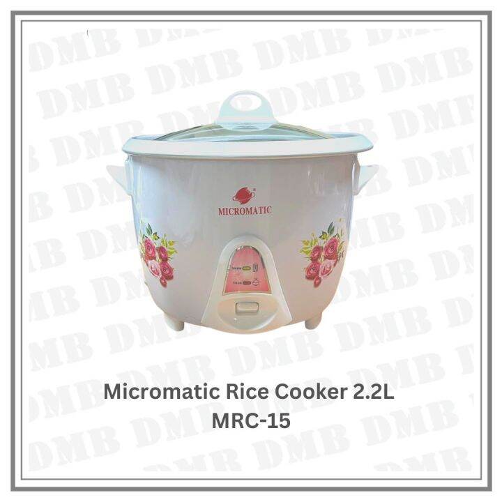Micromatic Rice Cooker 2.2L (MRC-15) | Lazada PH