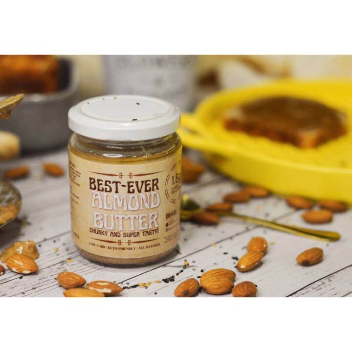 jam BURRP Best-Ever Almond Butter 350g 200g Sugar Free Keto Low Carb Diabetic Friendly | Lazada PH