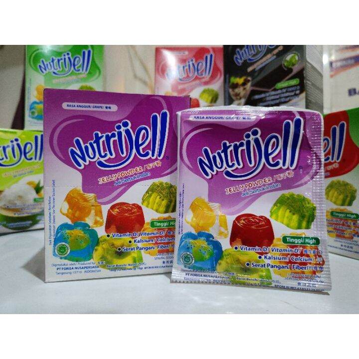 Tepung Agar-Agar Nutrijell Rasa Anggur 15 gr (1 Bungkus) | Lazada Indonesia