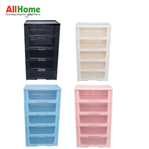 URATEX Spot It Drawer 5 Layer (Light Blue, Pink, Black, Creamy White ...
