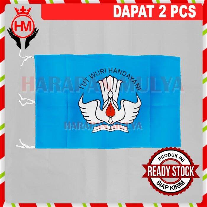 Bendera Kemendikbud Logo Tut Wuri Handayani Bahan Halus - Harapan Mulya ...