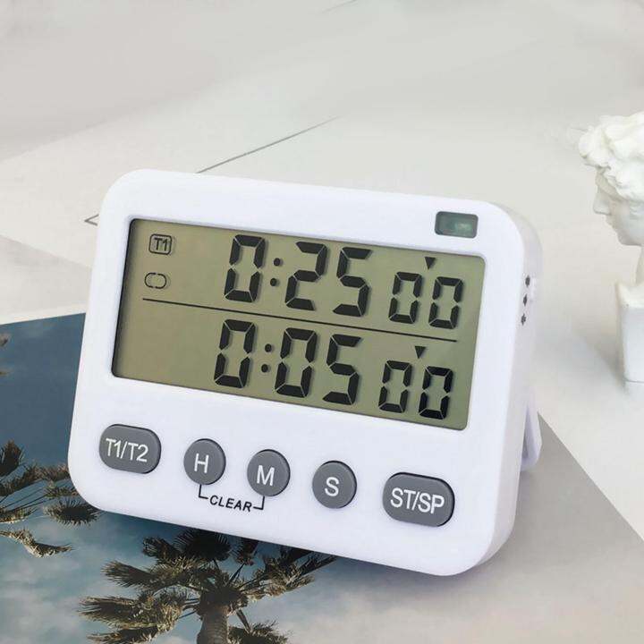 Dual Digital Timer with Magnet Multipurpose Alarm Clock for Game ...