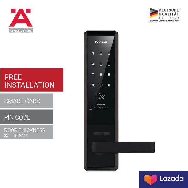 [FREE INSTALLATION] Hafele Digital Lock EL7200 (WOODEN DOOR) [Password ...