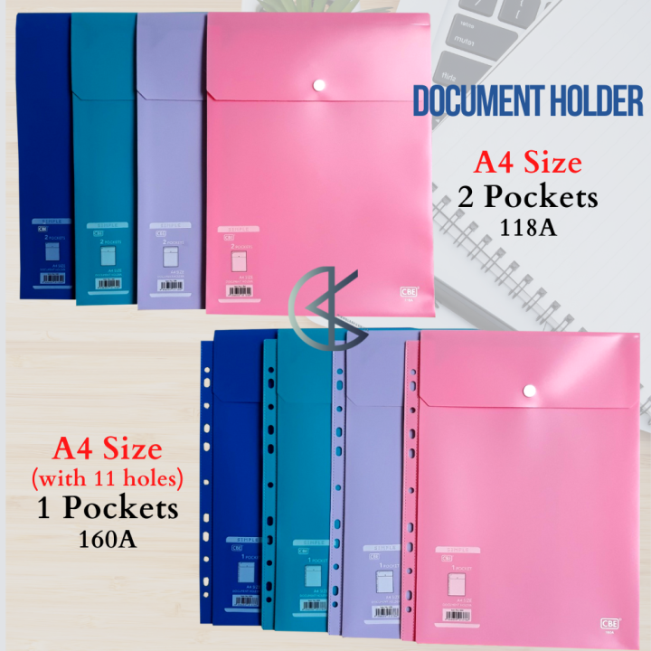 CBE A4 Sizes Document Holder File Pockets / Document Holder with 11 ...
