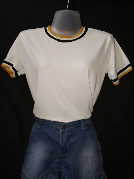 Ringer Top | Lazada PH: Buy sell online T-Shirts with cheap price ...