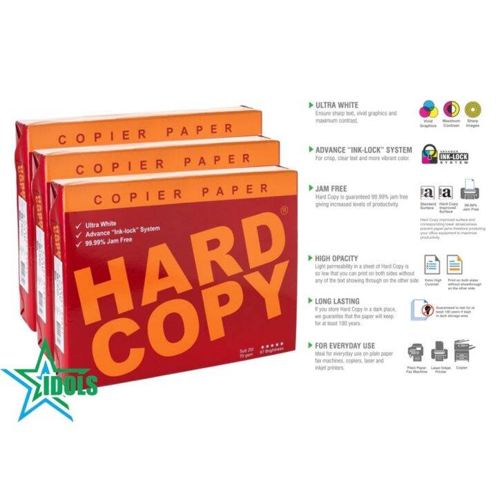 COD Hard Copy Paper Short A4 and Long | Lazada PH
