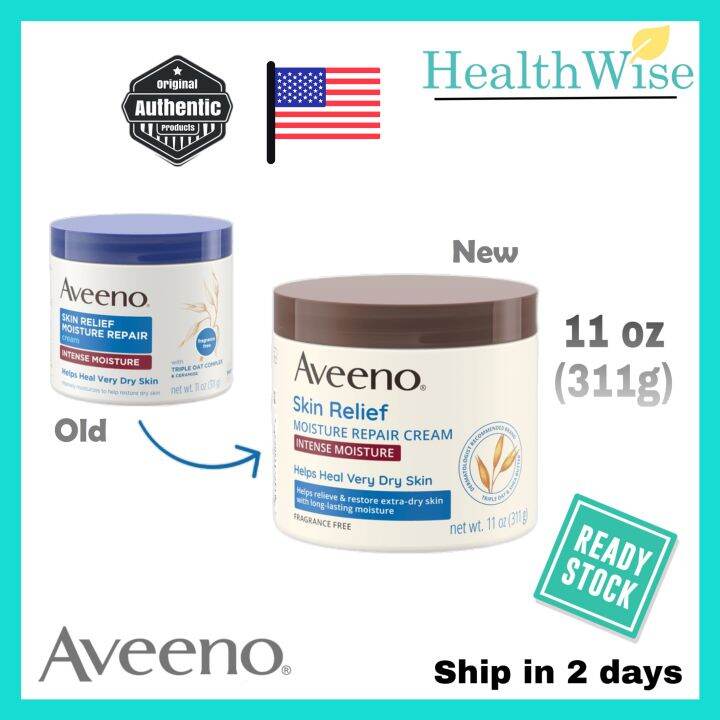 Aveeno Skin Relief Moisture Repair Cream 311g (Intense Moisture ...