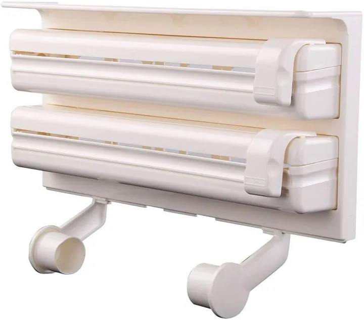 3 in 1 Kitchen Triple Paper Dispenser & Holder Paper/ 3 in 1 Wrap ...