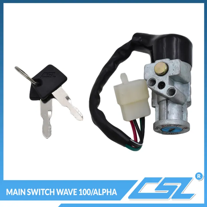 CSL Motor Parts Japan Quality Ignition Main Switch for Honda Wave/Alpha ...