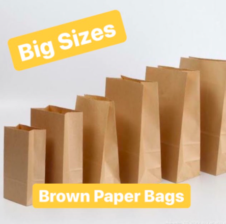 Sizes #1-45 Kraft Brown Paper Bag / Brown Supot 100pcs per pack | Lazada PH