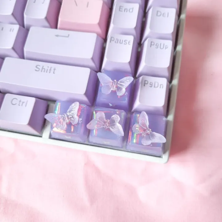 Artisan resin irridescent Butterfly keycaps (PER PIECE) | Lazada PH