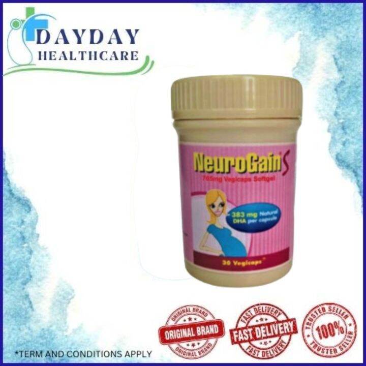 Neurogain S capsules 765mg 30Tablets (Prenatal DHA Vitamins Vege ...