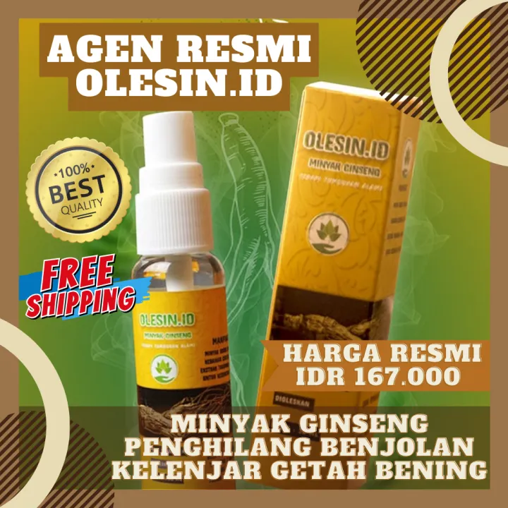 MINYAK GINGSENG OLESIN ID ORIGINAL OBAT BENJOLAN KELENJAR GETAH BENING ...