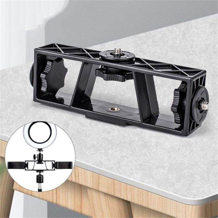 EL TRONICS สีดำสีดำ 3ตำแหน่ง อุปกรณ์เติมแสง ที่หนีบโทรศัพท์ สำหรับ ...