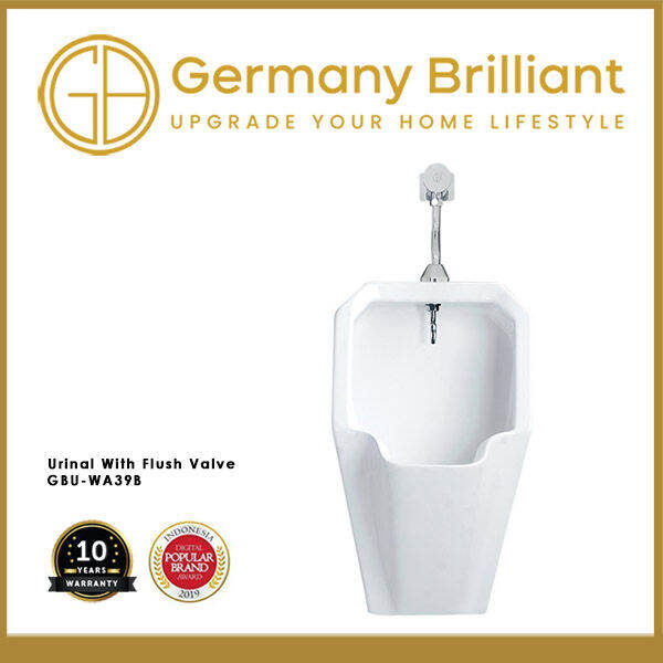 Germany Brilliant Wastafel Urinal / Urinal With Flush Valve GBU-WA39B ...