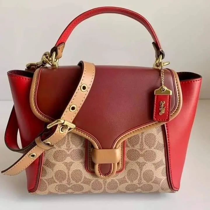 AUTHENTIC COACH COURIER COLORBLOCK CARRYALL | Lazada PH