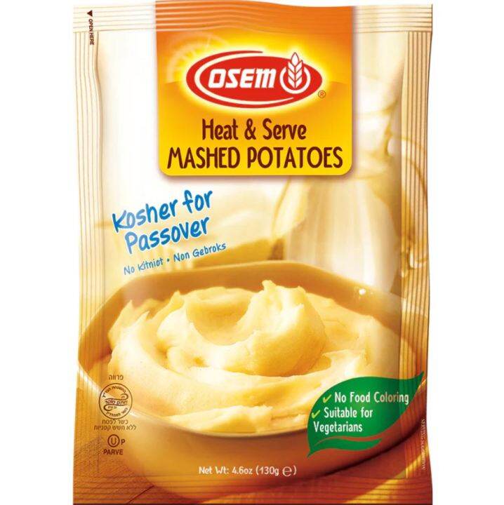 Heat & Serve Mashed Potato (Passover) Osem 130 gr - อุ่นและเสิร์ฟมันบด ...
