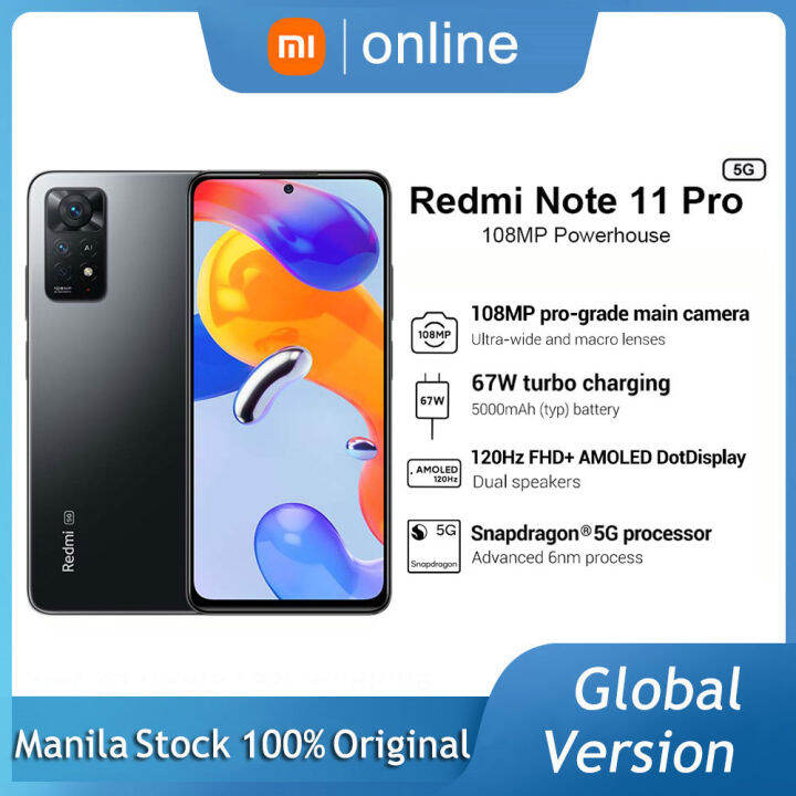 Xiaomi Redmi Note 11 Pro [8GB RAM + 128GB ROM] Android Smartphone ...