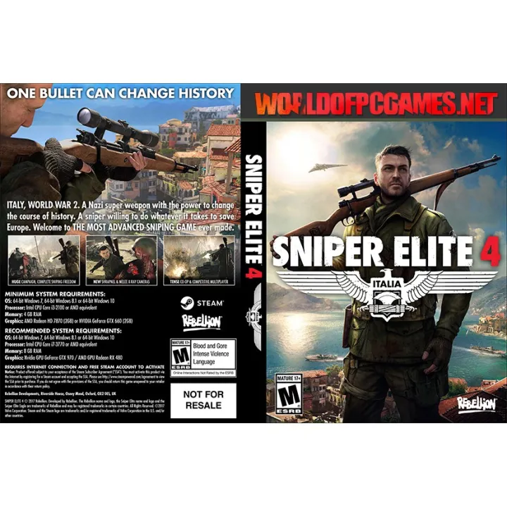 ️Sniper Elite 4 เกมส์ยิงบนคอม PC games offline USB [ โปรโมชั่นพิเศษ ...