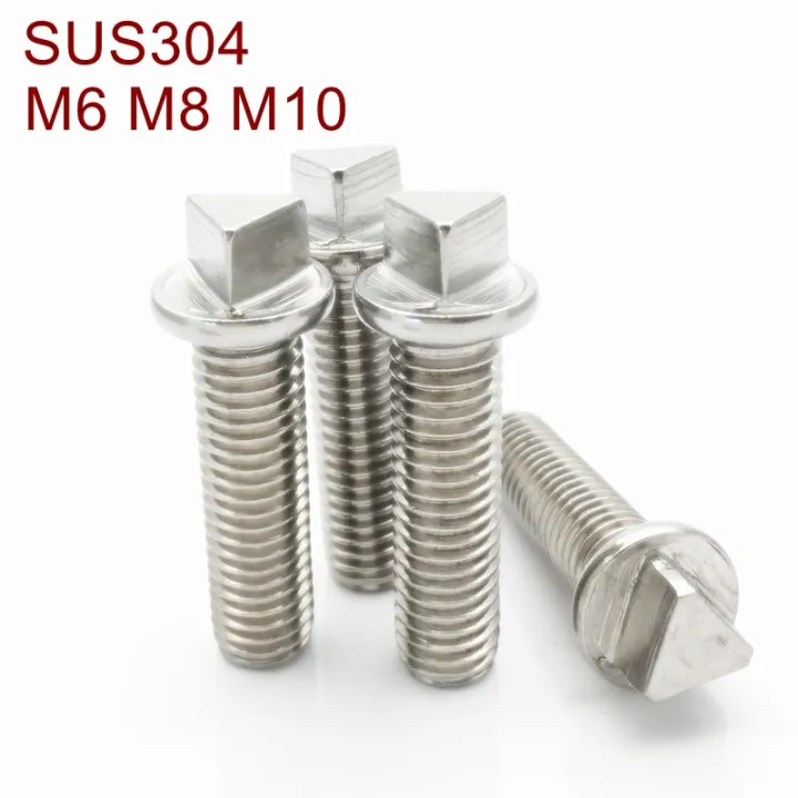 Stainless Steel triangle head screws M6 M8 M10 SUS 304 triangle head ...