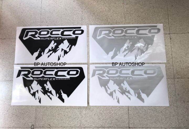 สติ๊กเกอร์ ROCCO SUPERFLEX SUSPENSION ติดข้างท้ายกระบะ TOYOTA REVO ปี ...