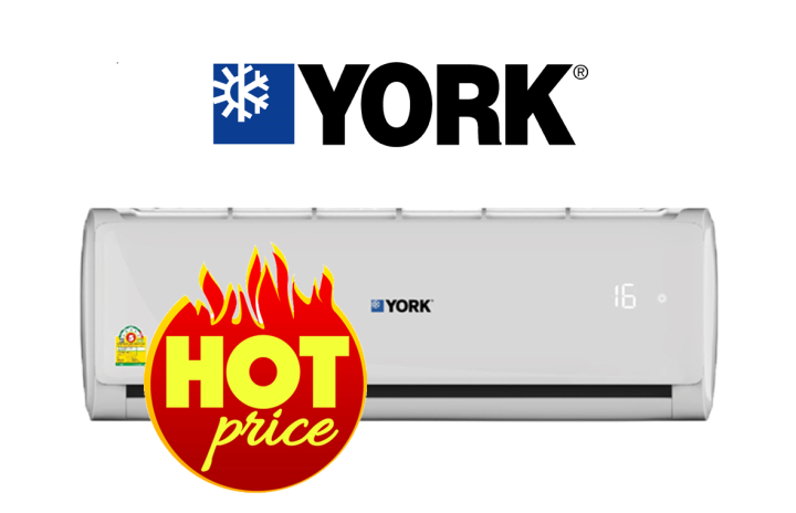 แอร์ YORK ECO PLUS ติดผนัง เบอร์5 10,047 BTU R32 แอร์บ้าน ...