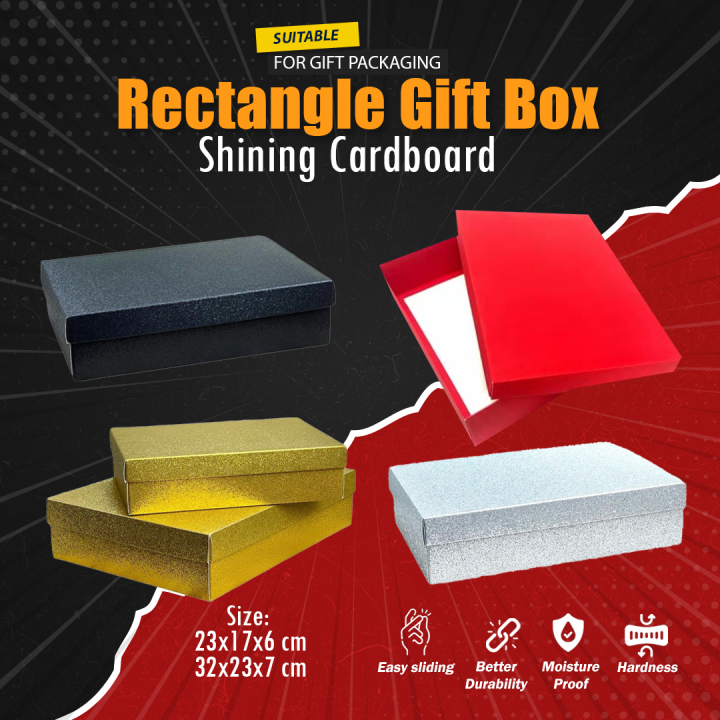 Rectangle Gift Box DIY Foldable Gift Box Bouquet Box Flower Box Shining ...