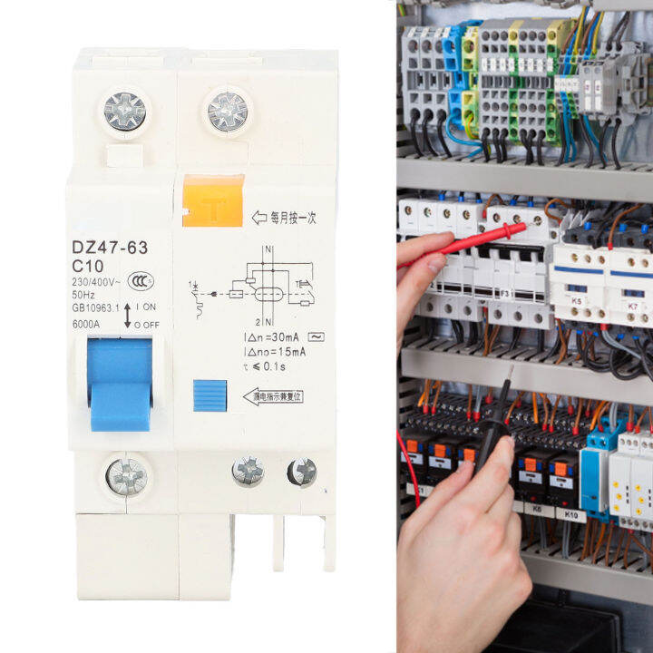Circuits Breaker, 30mA Leakage Protection Current Mini Circuit Breaker 6000A Breaking for Home ...