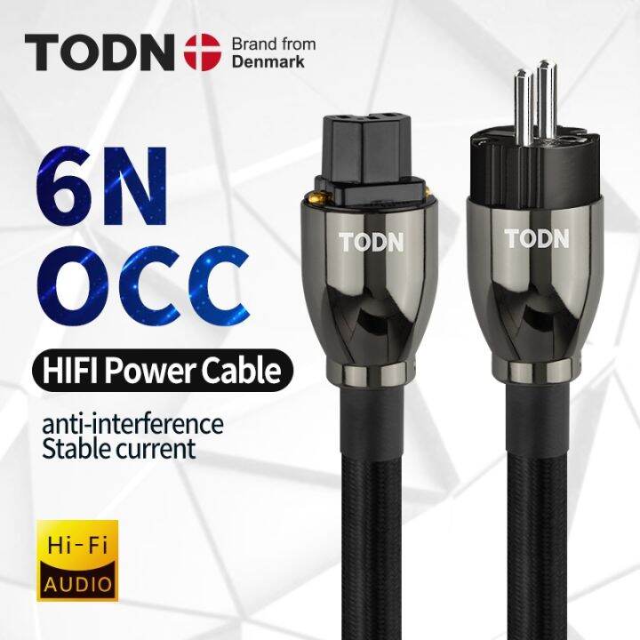 【YF】 TODN HIFI OCC power cable hifi high end audio plated plug US ... 【YF】 TODN HIFI OCC power cable hifi high end audio plated plug US ...