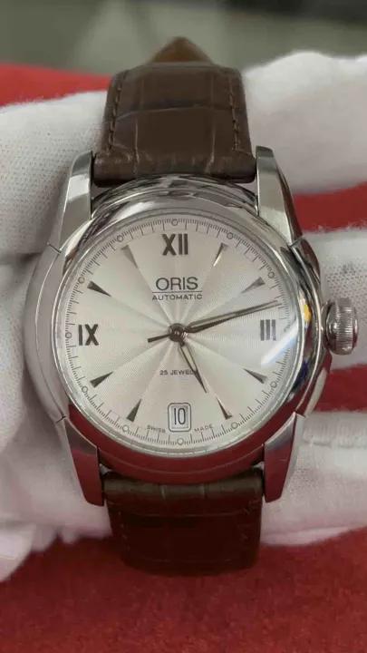 ORIS Automatic 💎25 Jewels⭐️ตัวเรือนสแตนเลส | Lazada.co.th