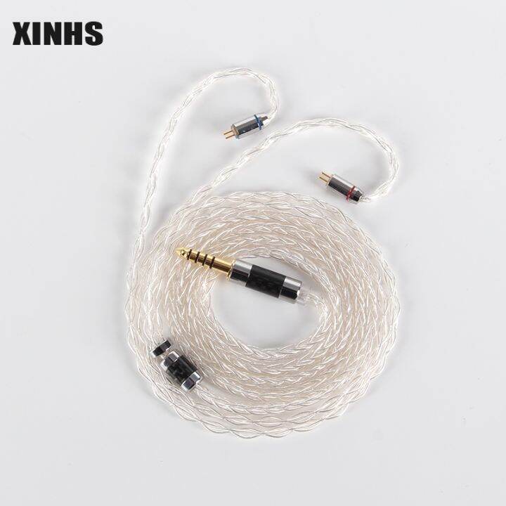 XINHS 8 Core Silver Plated Copper HIFI Upgrade Cable for KZ KZZSX ZSN ...