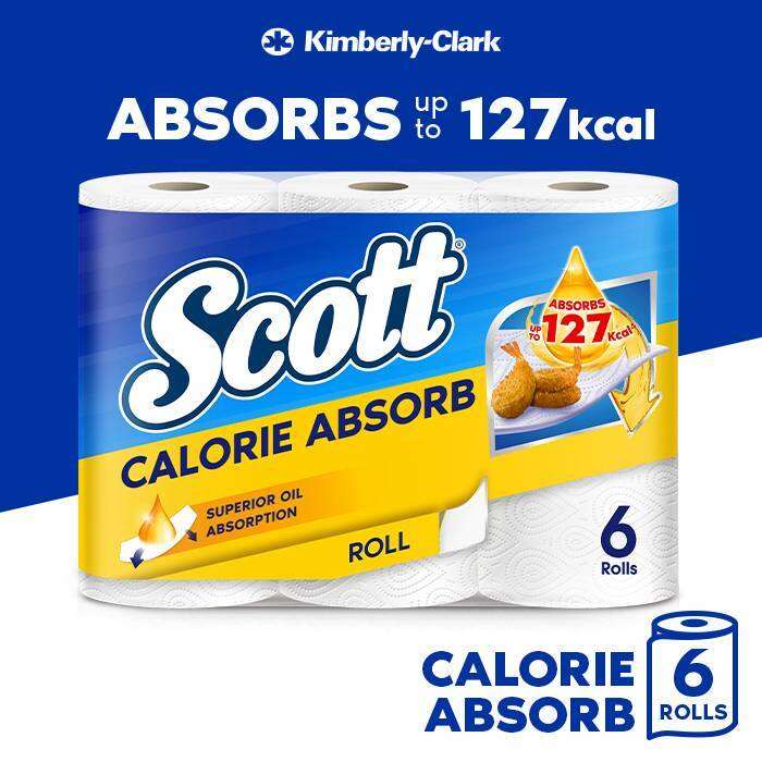 SCOTT Calorie Light Kitchen Towel (50's x 6Rolls) (Single / Carton ...
